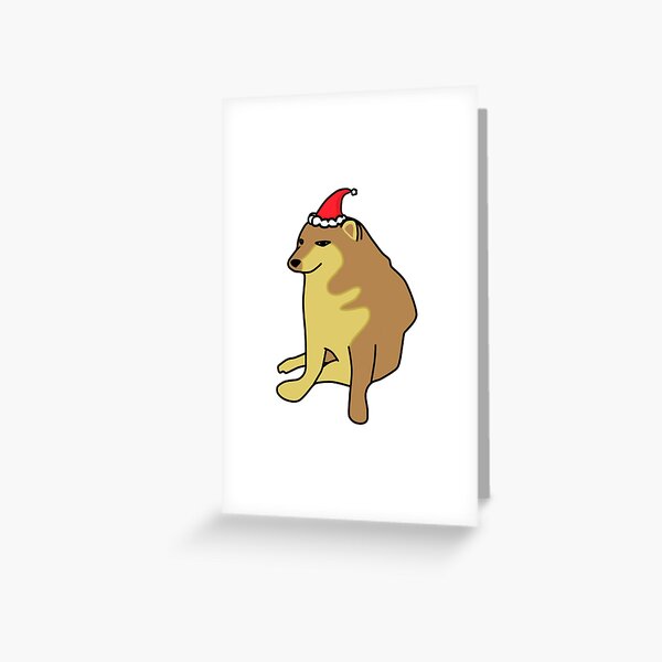 "Christmas Cheems" Greeting Card by Tan-g-Man | Redbubble