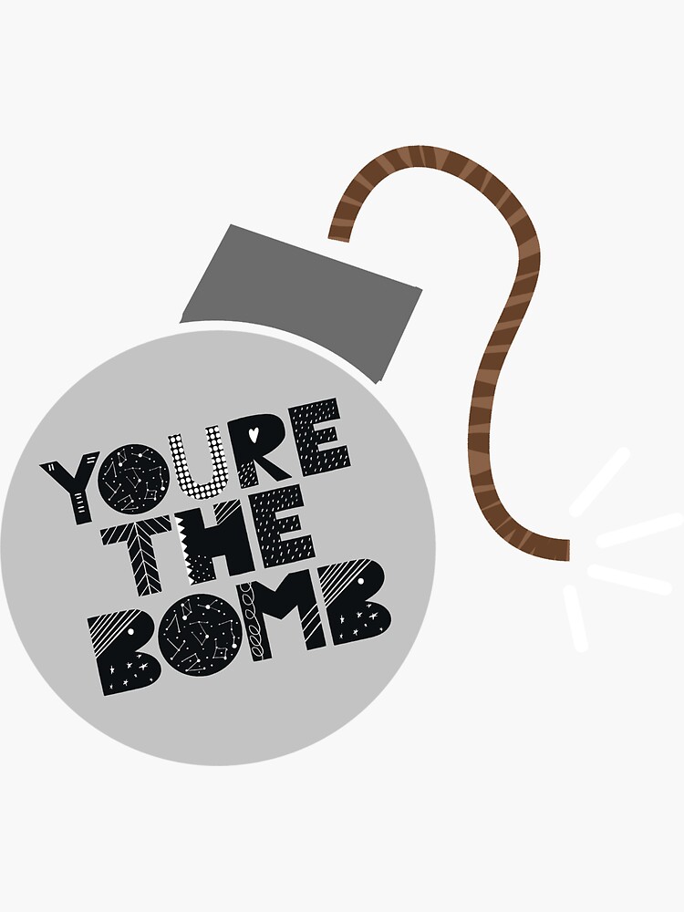 "You're The Bomb Hot Chocolate Bomb Mum Christmas Gift" Sticker for ...