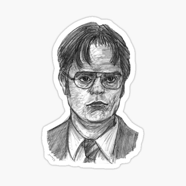 "Dwight" Sticker by jamestomgray | Redbubble