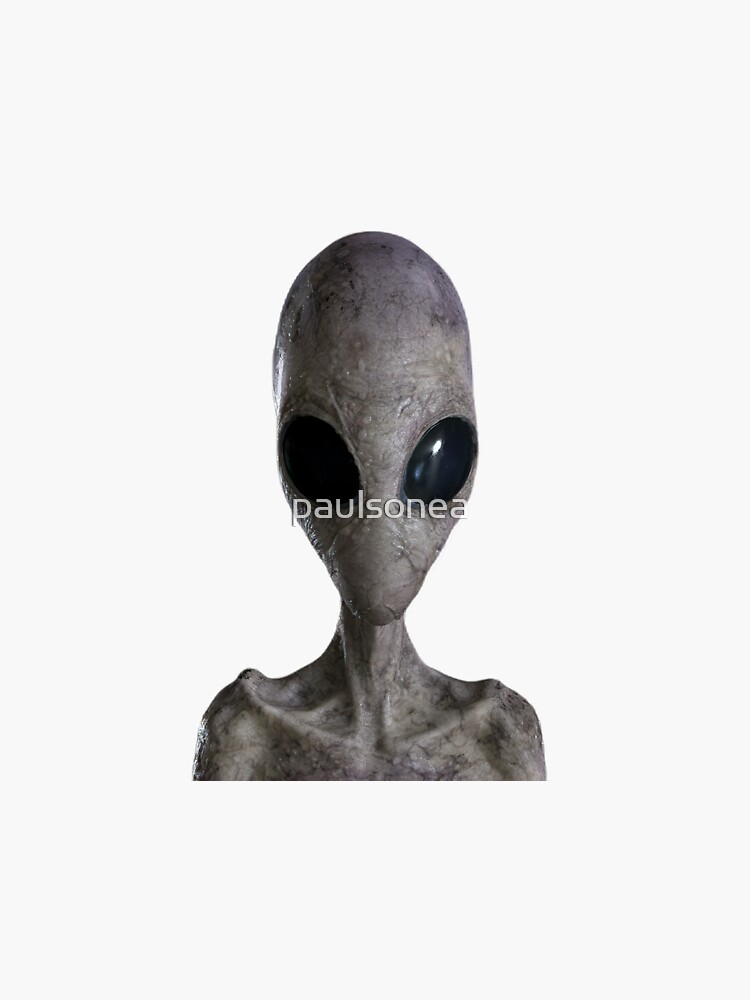 "Mouthless alien" Sticker for Sale by paulsonea | Redbubble
