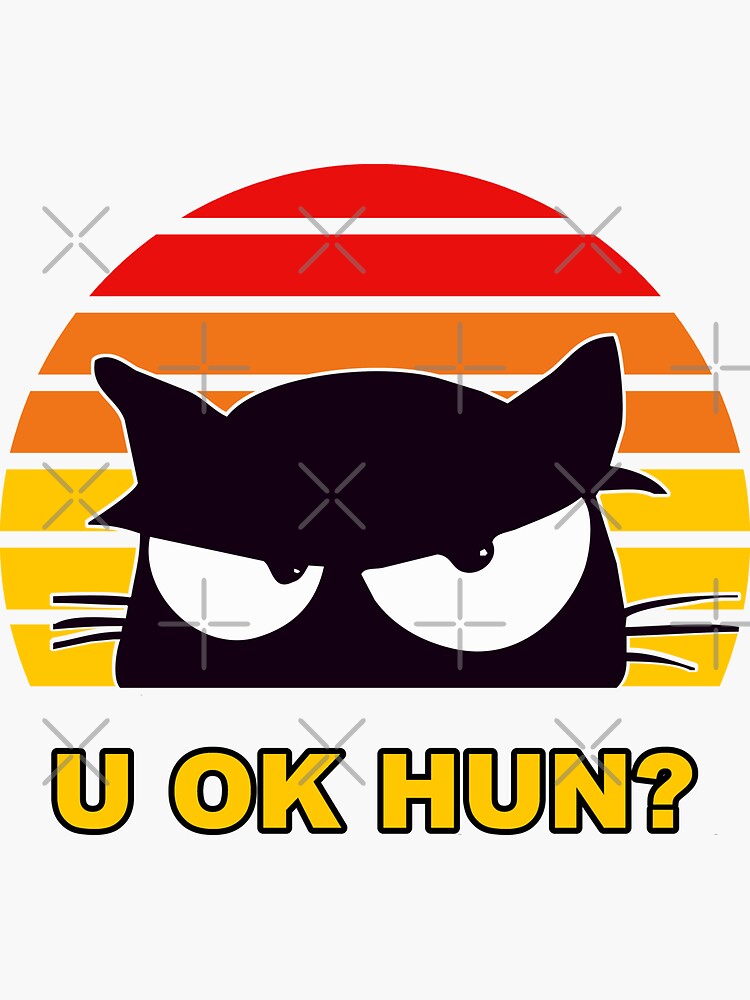 "U OK HUN? You Okay Hun Funny Meme Saying Joke" Sticker for Sale by ...