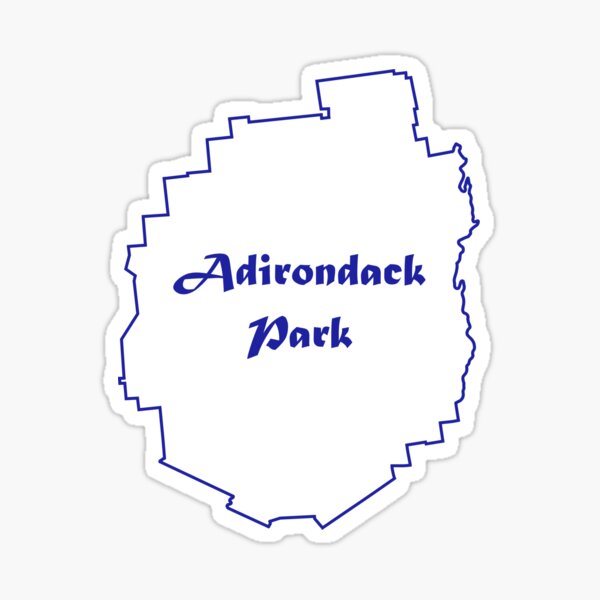 "Adirondack Park Blue Line" Sticker for Sale by mappsart | Redbubble