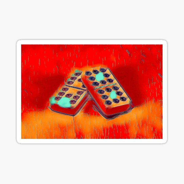 "Dominos" Sticker by ImageShifting | Redbubble