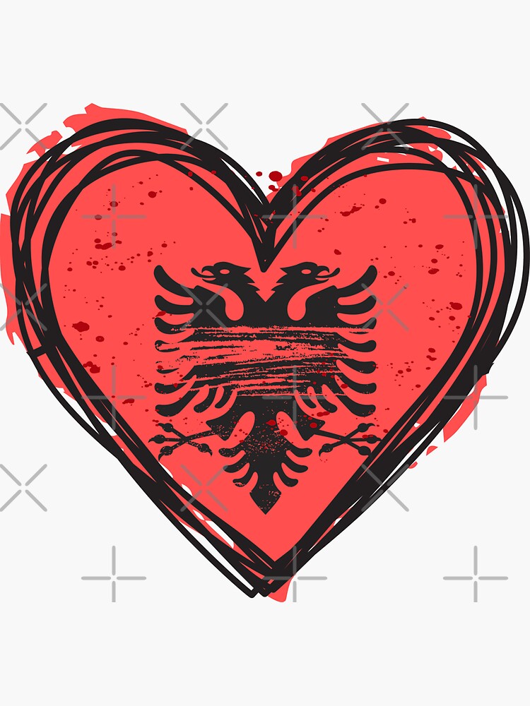 "Zemer Shqiperia" Sticker von Shqip-Shirt | Redbubble