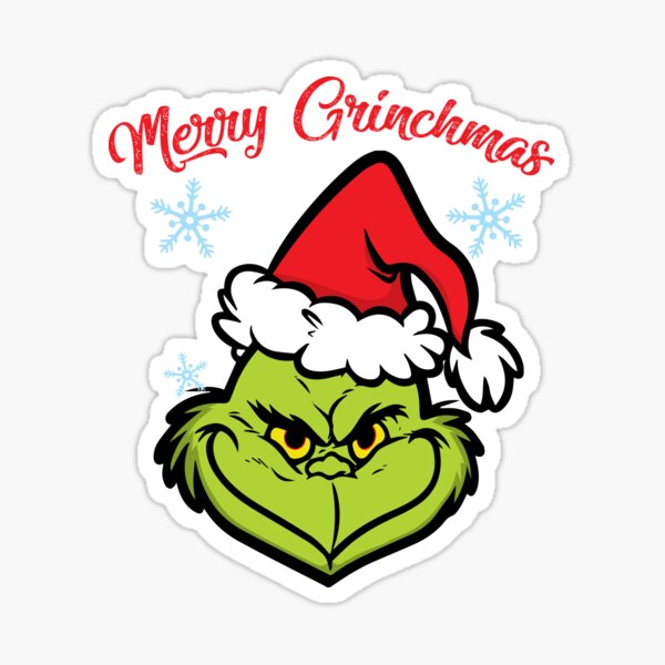 Merry Grinchmas Stickers | Redbubble