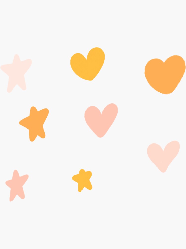 "Heart and Star" Sticker by danicdesigns | Redbubble