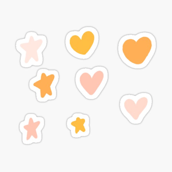 "Heart and Star" Sticker by danicdesigns | Redbubble
