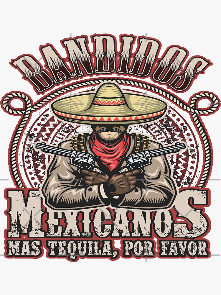 "mexican bandit" Sticker by migounet | Redbubble