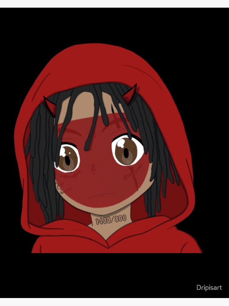 "Trippie Red" Sticker by Dripisart | Redbubble