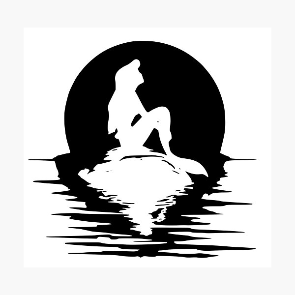 Disney Ariel Silhouette Printable