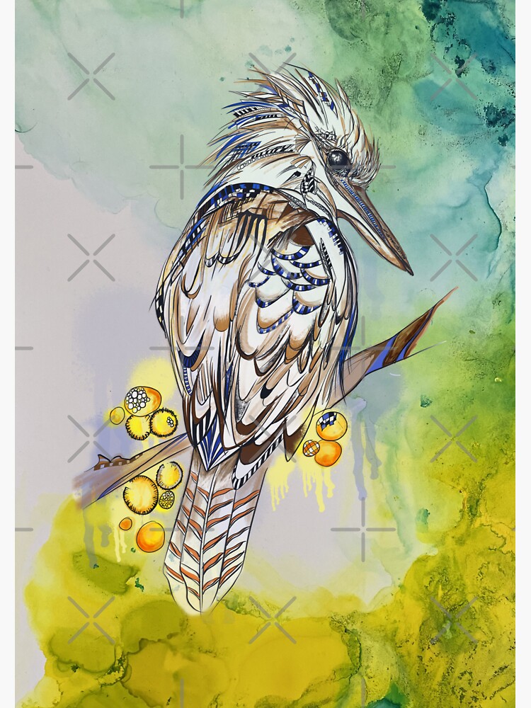 "Kooka Wattle" Sticker for Sale by JessKingArtist | Redbubble