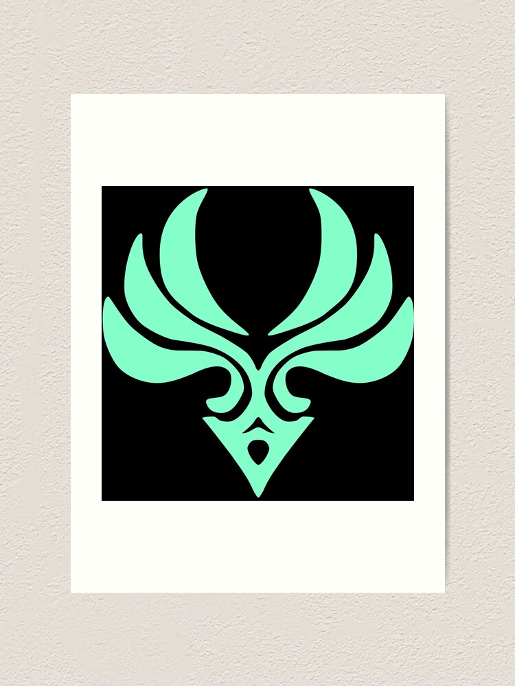 "Genshin Impact - Anemo Emblem" Art Print for Sale by crimzind | Redbubble