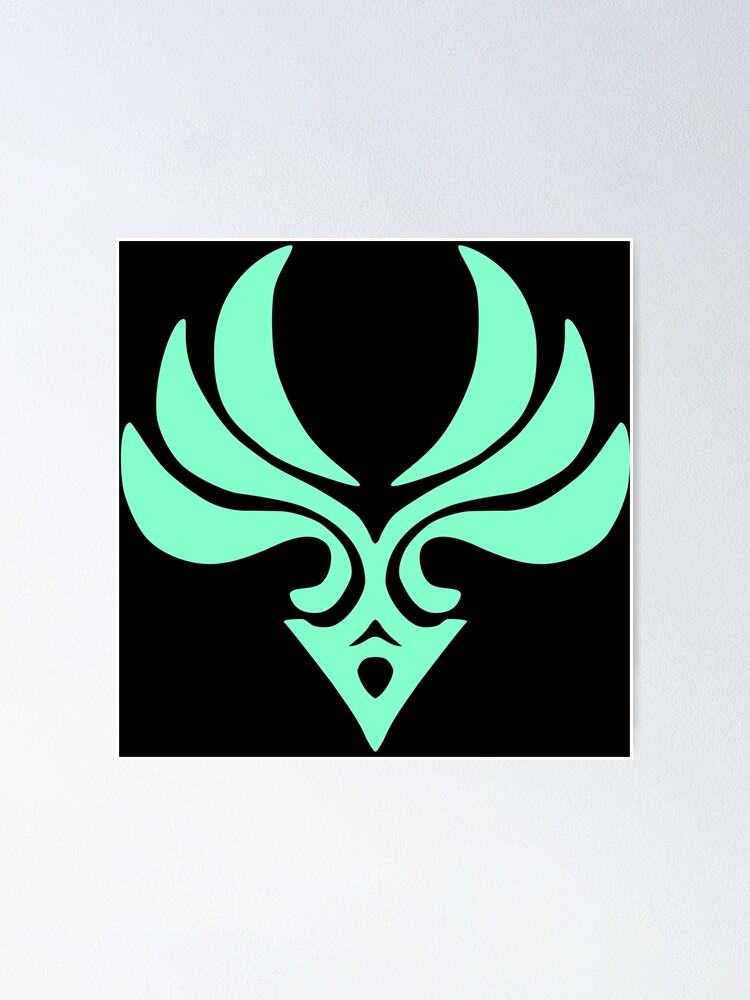 Poster « Genshin Impact - Emblème Anémo », par crimzind | Redbubble