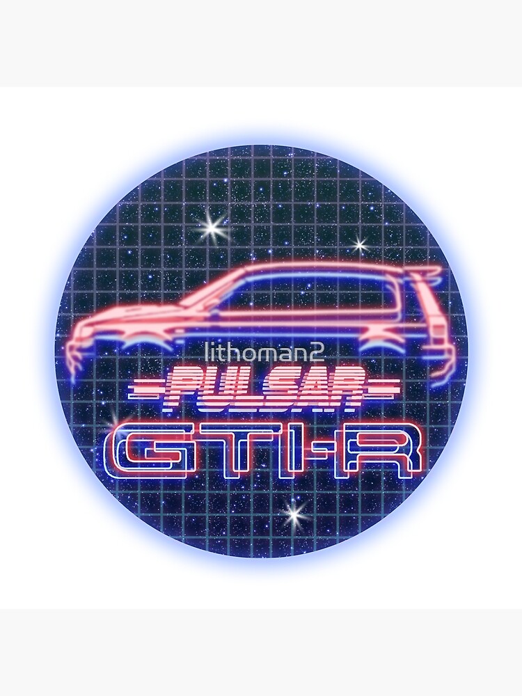 "Nissan Pulsar GTI-R Neon Emblem" Poster for Sale by lithoman2 | Redbubble
