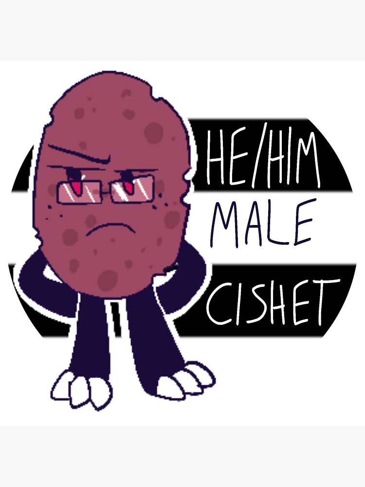 "Cishet " Sticker for Sale by CiderAmese | Redbubble