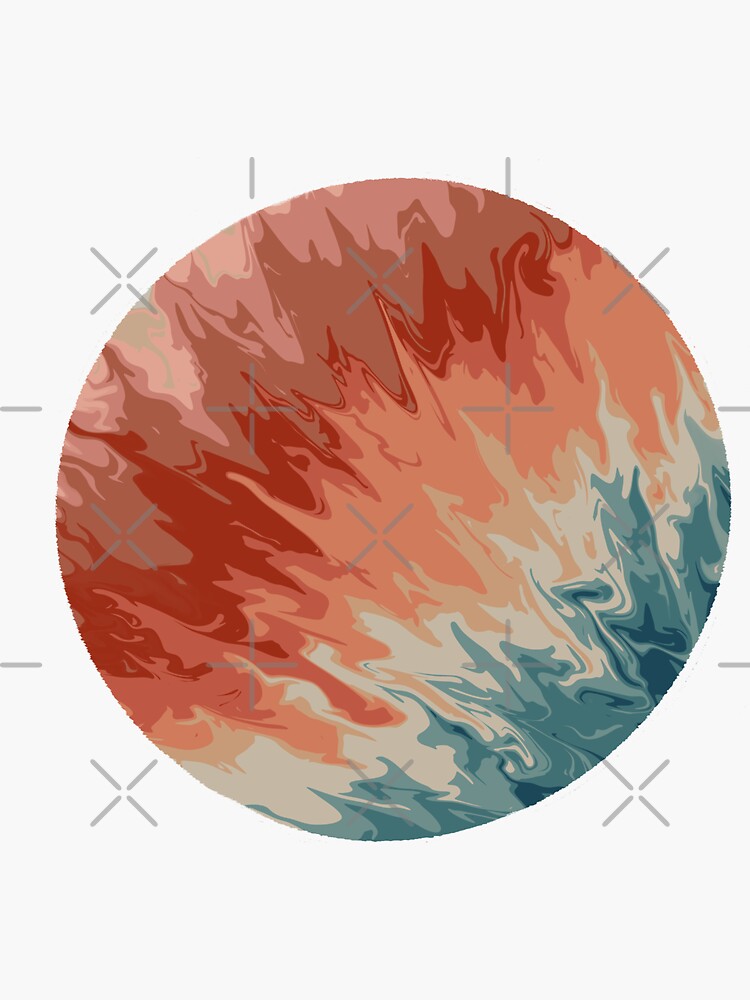 "Heat signature abstract artwork" Sticker by TianaLane | Redbubble
