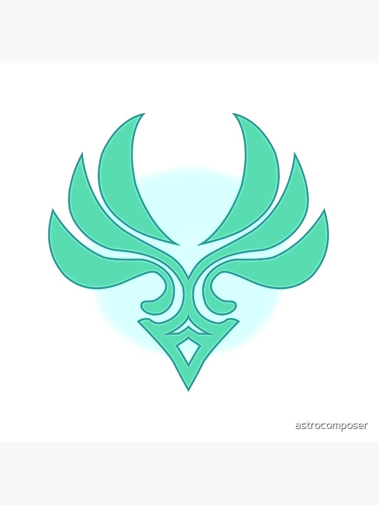 "Genshin Impact - Anemo Element Vision Symbol" Art Board Print for Sale ...