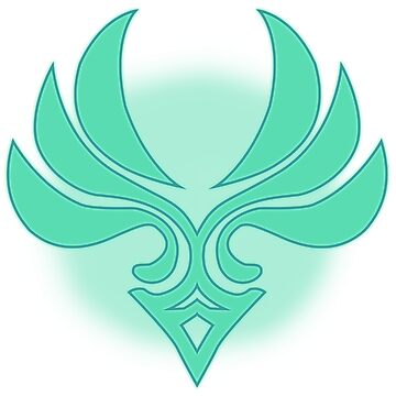 "Genshin Impact - Anemo Element Vision Symbol" Art Board Print for Sale ...