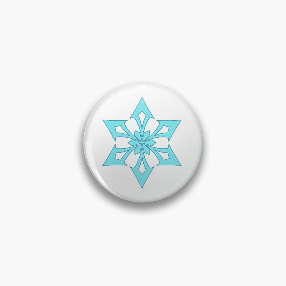 "Genshin Impact - Cryo Element Vision Symbol" Pin by astrocomposer ...