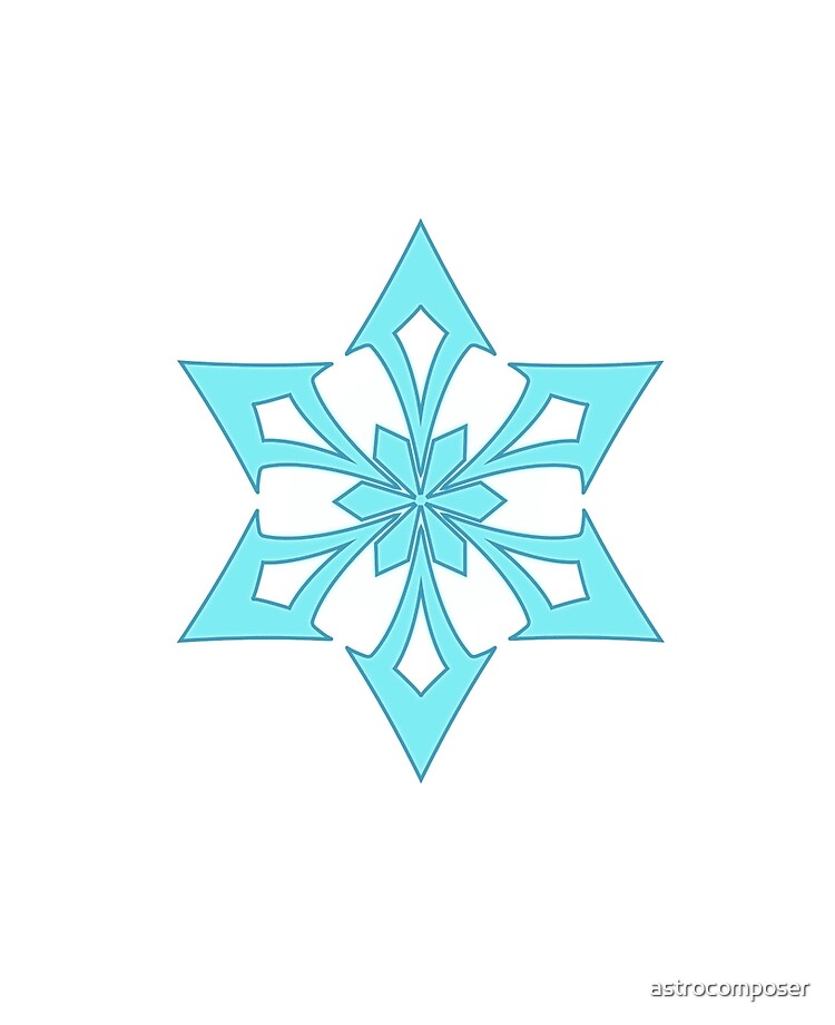 "Genshin Impact - Cryo Element Vision Symbol" iPad Case & Skin for Sale ...