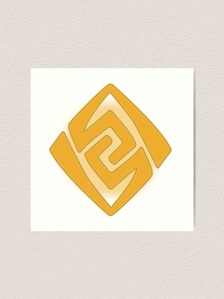 "Genshin Impact - Geo Element Vision Symbol" Art Print for Sale by ...