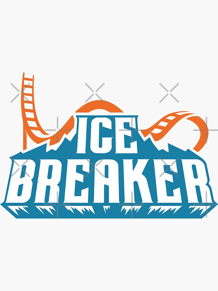 "Ice Breaker Logo Design" Sticker for Sale by carowindsfanson | Redbubble