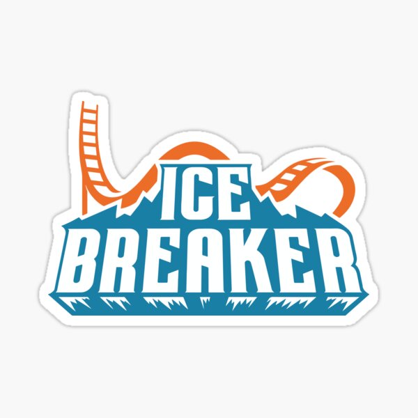 "Ice Breaker Logo Design" Sticker for Sale by carowindsfanson | Redbubble