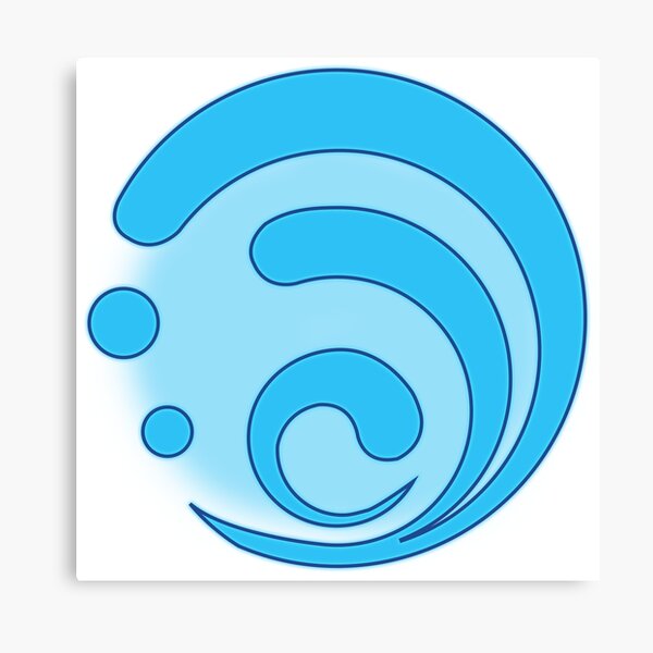 Hydro Element Genshin Impact Canvas Prints | Redbubble
