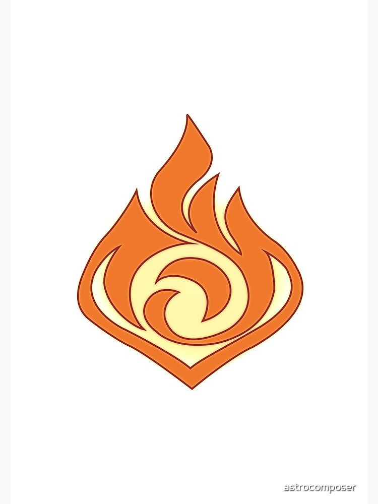 Cuaderno de espiral «Impacto de Genshin - Símbolo de visión del ...