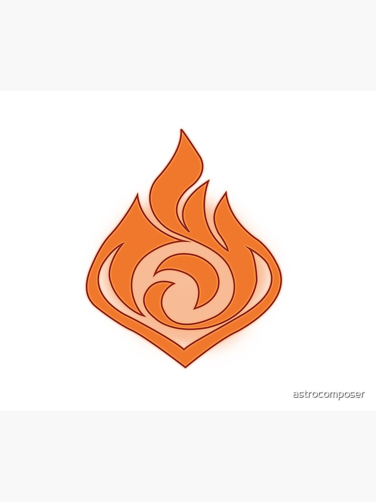"Genshin Impact - Pyro Element Vision Symbol" Tapestry for Sale by ...