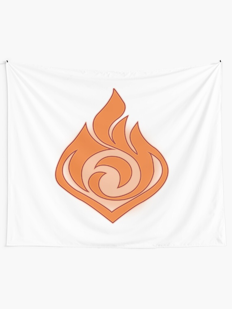 "Genshin Impact - Pyro Element Vision Symbol" Tapestry for Sale by ...