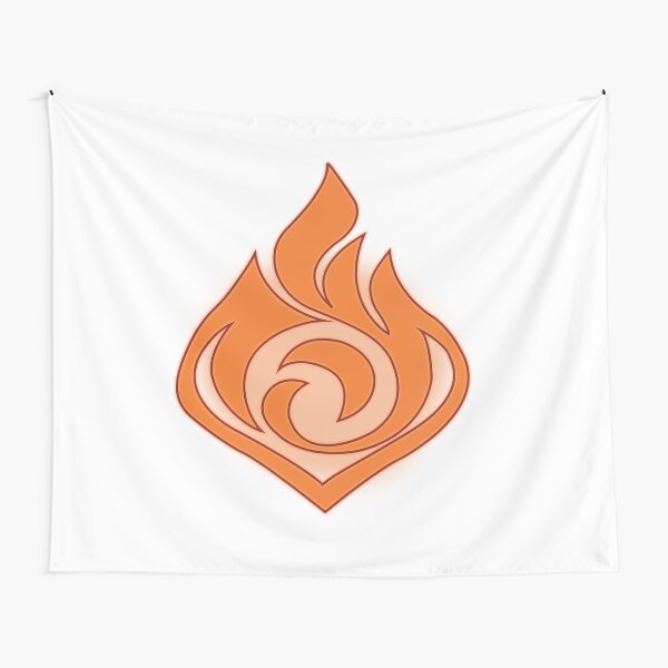 "Genshin Impact - Pyro Element Vision Symbol" Tapestry for Sale by ...