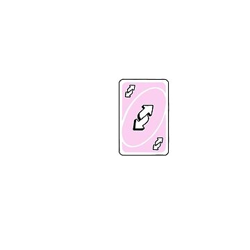 "Pink Reverse Card" Sticker for Sale by cjs-sketches | Redbubble