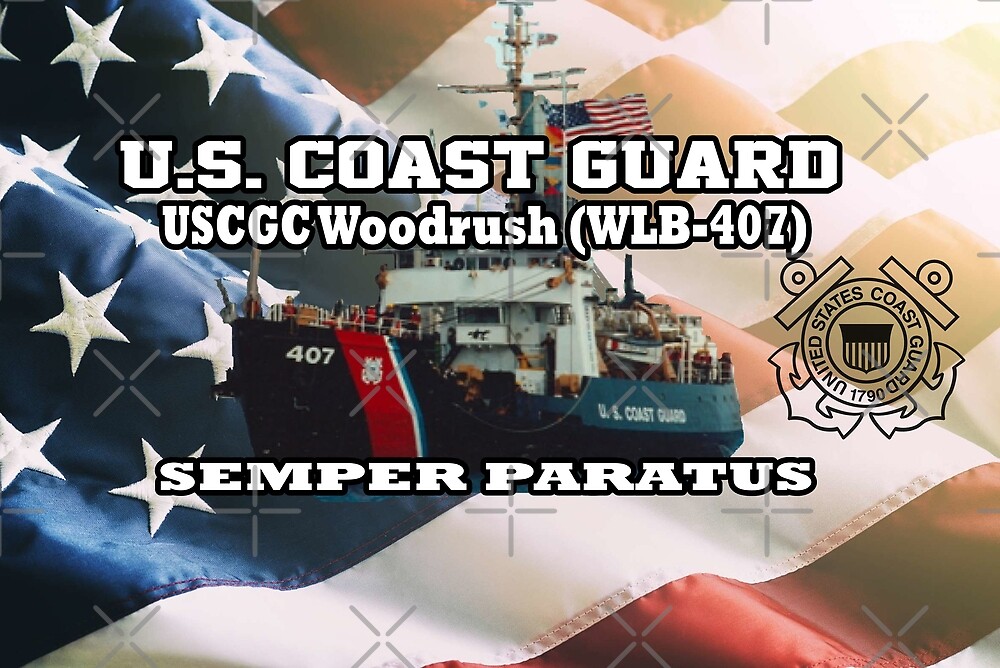 "U.S. Coast Guard USCGC Woodrush (WLB-407)" by Michael Branco | Redbubble