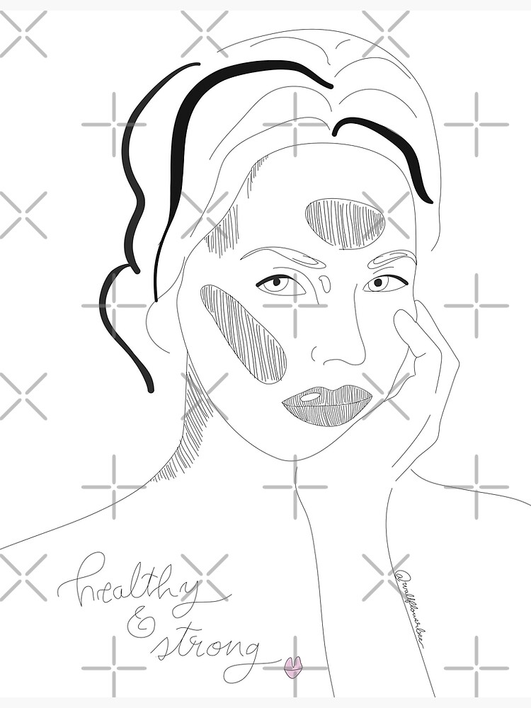 Poster « Dessin au trait fort », par wallflowerbee | Redbubble