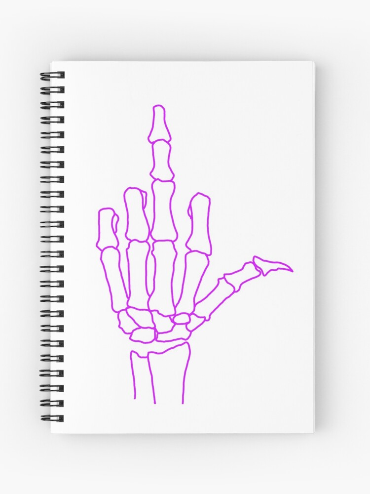 Skeleton Middle Finger Drawing