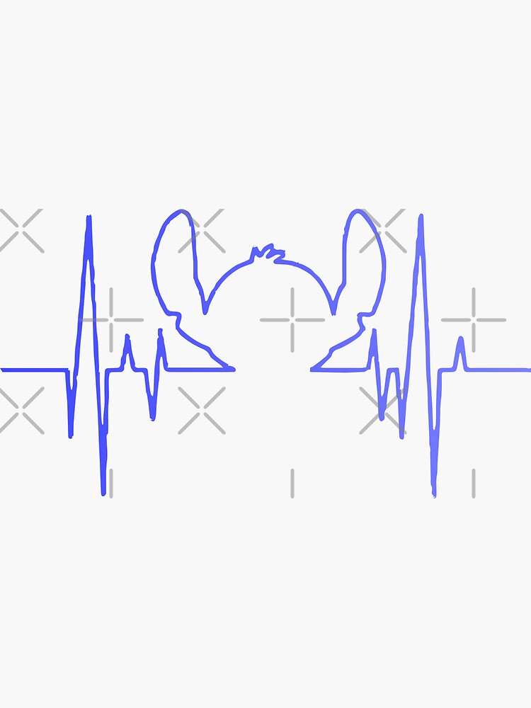 "Stitch Beat" Sticker for Sale by designdroplet | Redbubble