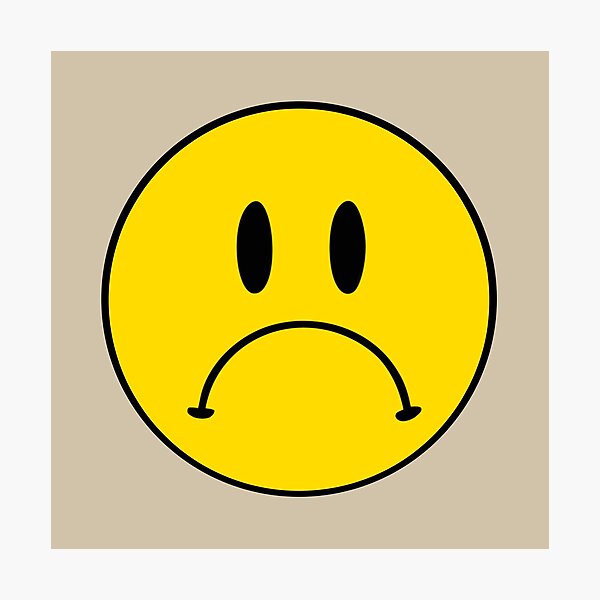 "Sad Face | Happy Face | Tan |" Photographic Print for Sale by ...