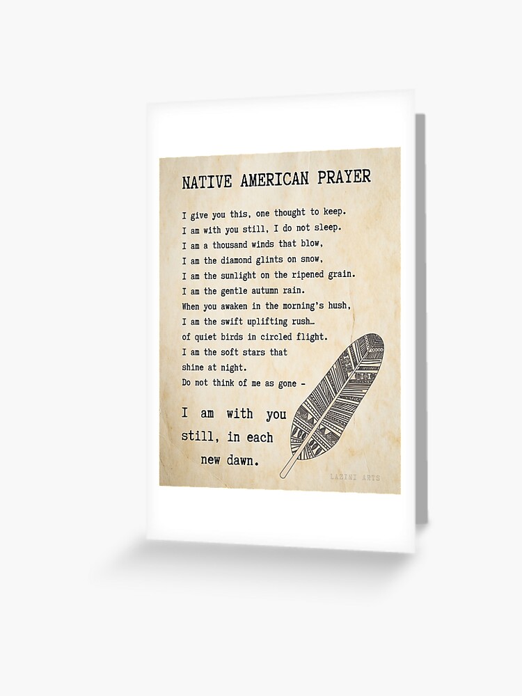 "Serenity prayer, Cherokee prayer, Native American prayer" Greeting ...