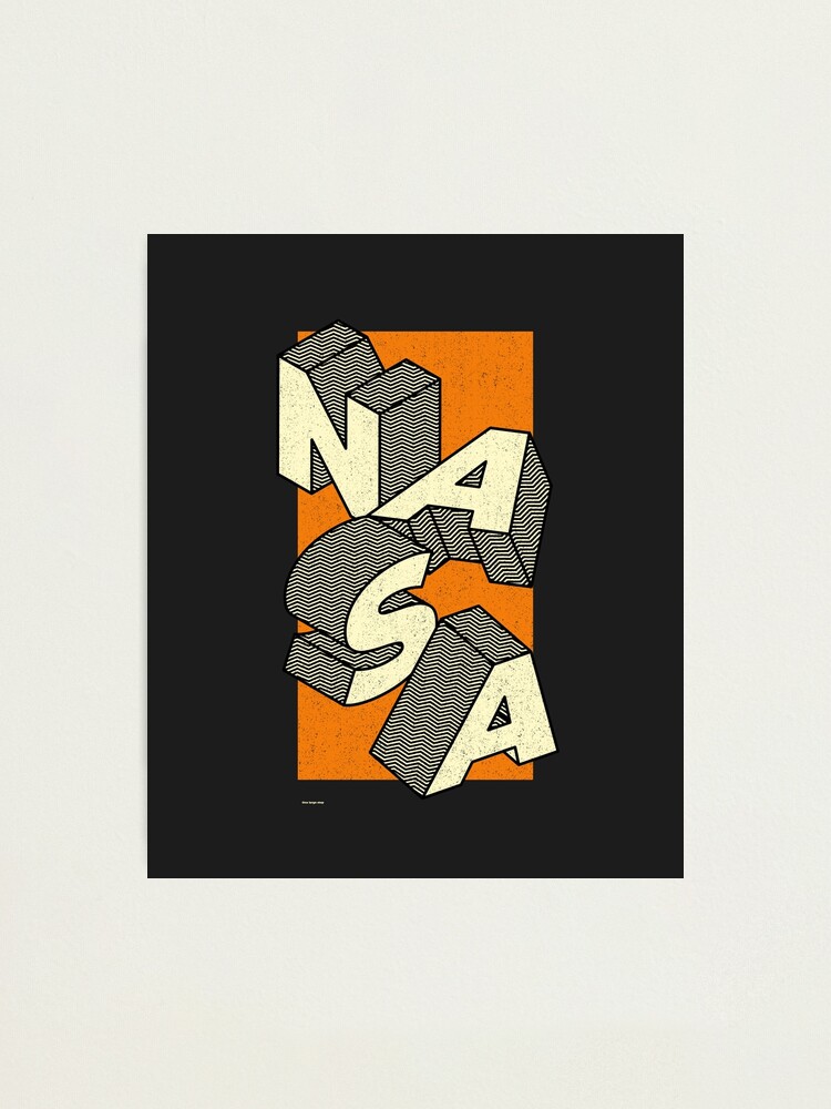 "NASA Block Letter " Photographic Print by JohnnyTaco | Redbubble