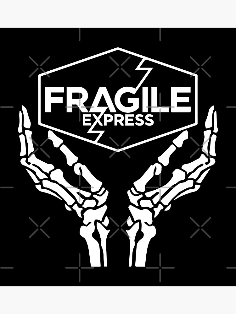 "Fragile Express" Sticker by matteturquoise | Redbubble