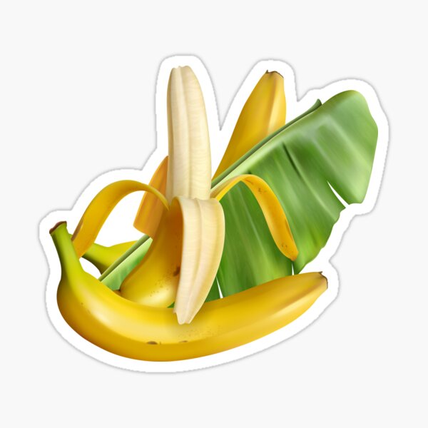 "Tropical Bunch Of Bananas" Sticker for Sale by NiftyTrinket | Redbubble