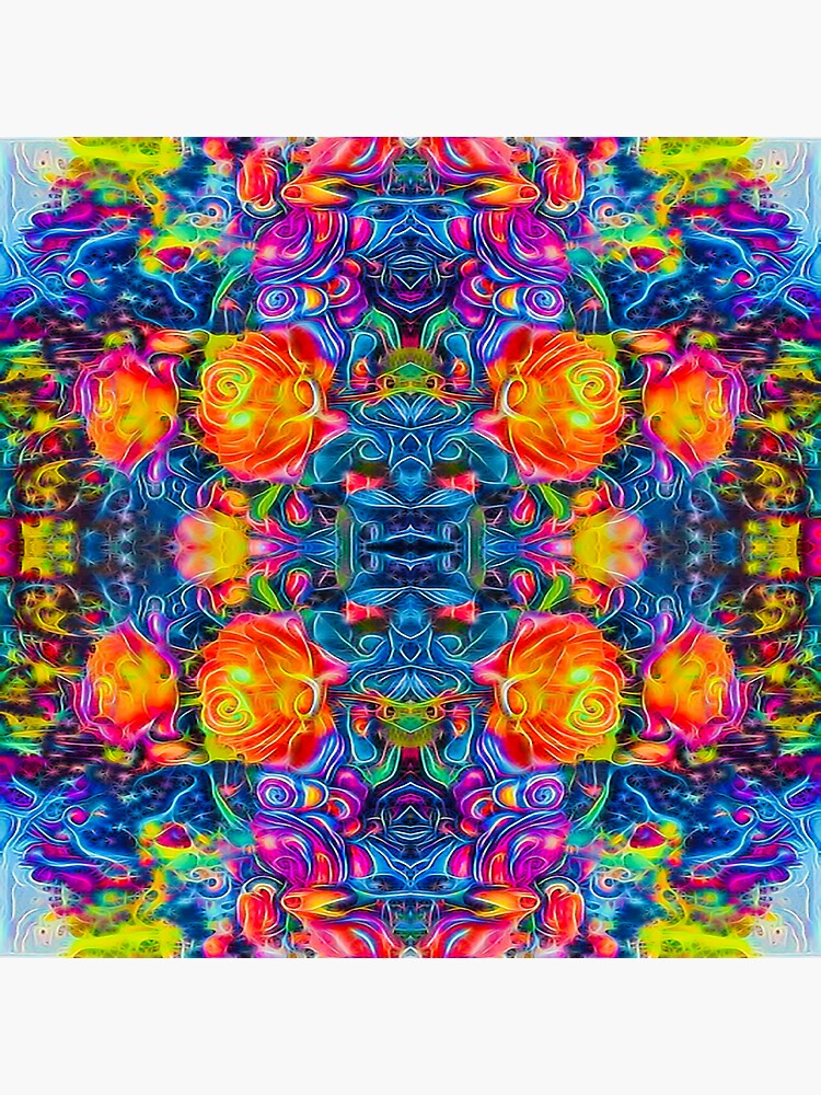 "New Alien Rose Garden" Sticker by Tbone2050 | Redbubble
