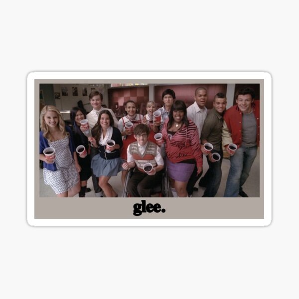 "glee fanmade poster" Sticker for Sale by waakeme-up | Redbubble
