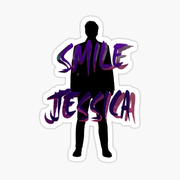 "SMILE Jessica" Sticker for Sale by Aheartofagoonie | Redbubble