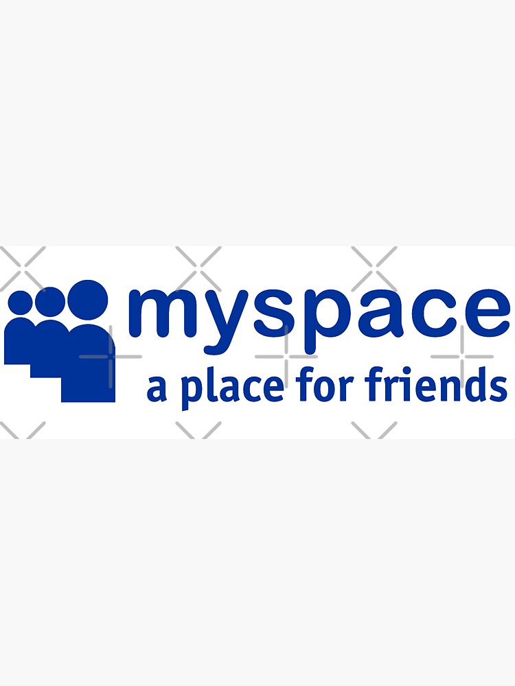 "Myspace Logo white" Sticker for Sale by JFKsStickers | Redbubble