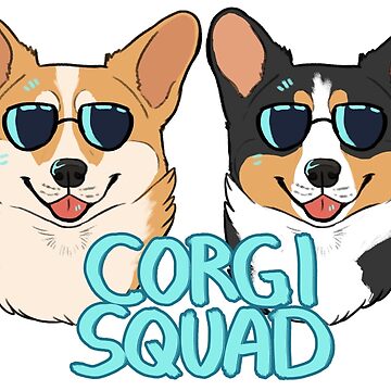 "CORGI SQUAD - (The Doctor and the Queen)" Sticker for Sale by mexicanine | Redbubble