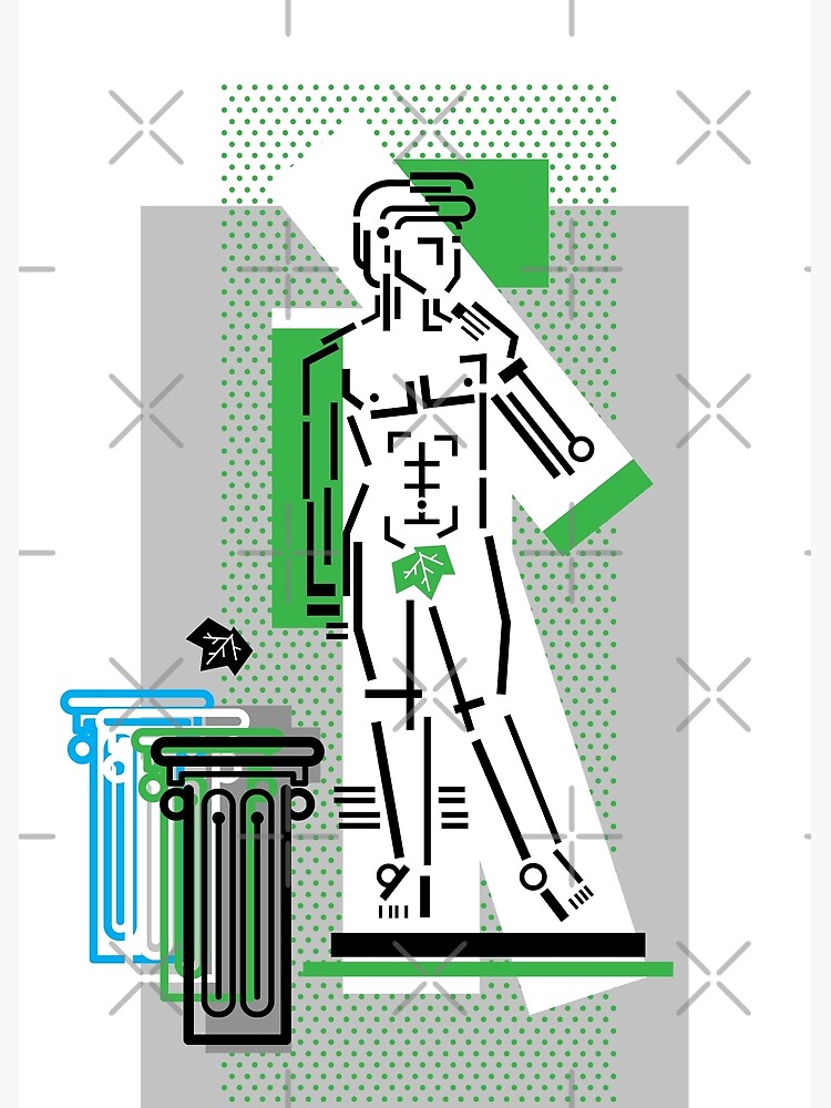 "Be Confident and Pose like David statue" Poster for Sale by eddotl ...