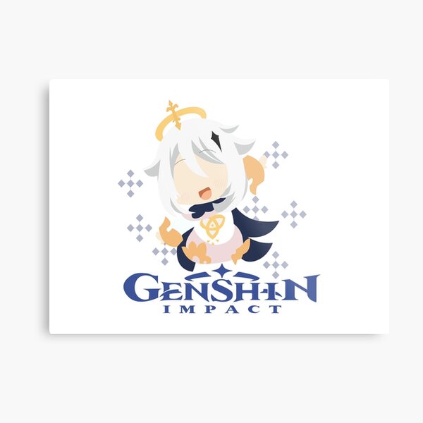 Lámina metálica «Logotipo de Genshin Impact Paimon - Ilustración plana ...