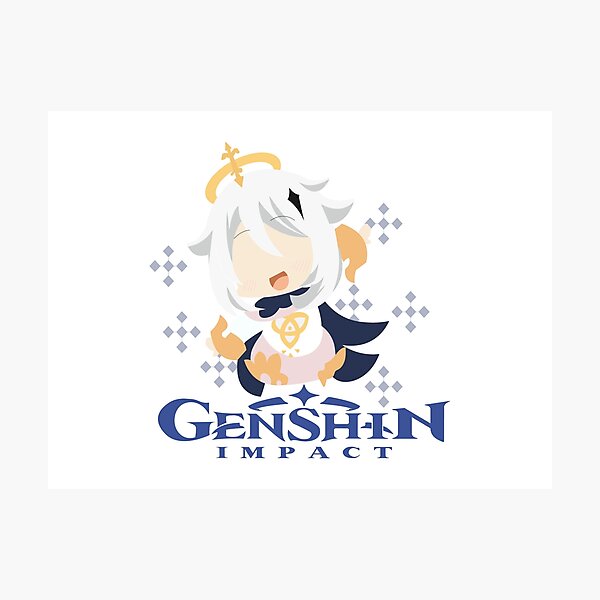 "Genshin Impact Paimon Logo - Flat Illustration" Photographic Print for ...